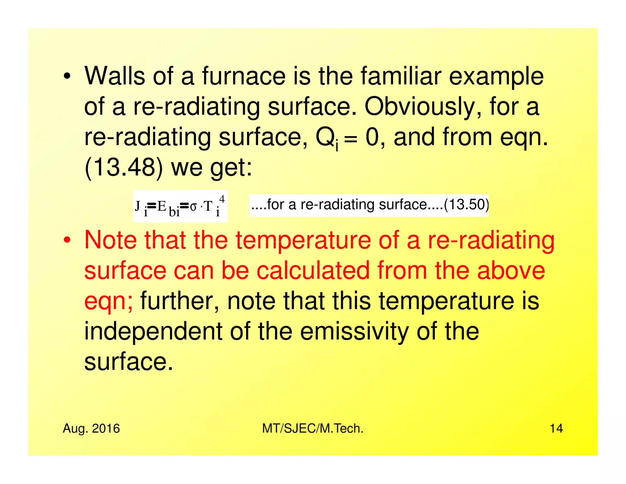 Thermal Radiation - III- Radn. energy exchange between gray surfaces | PDF