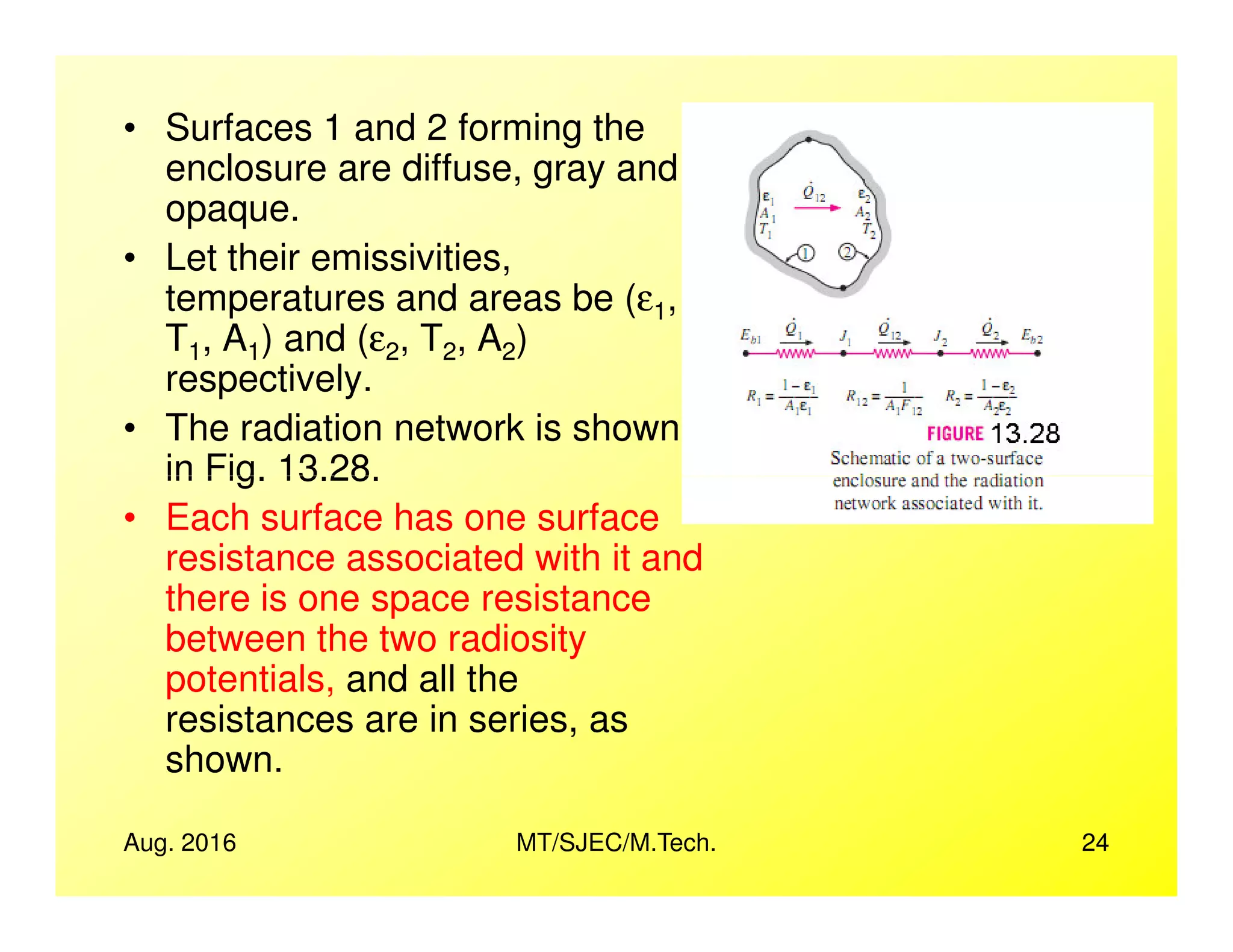 Thermal Radiation - III- Radn. energy exchange between gray surfaces | PDF