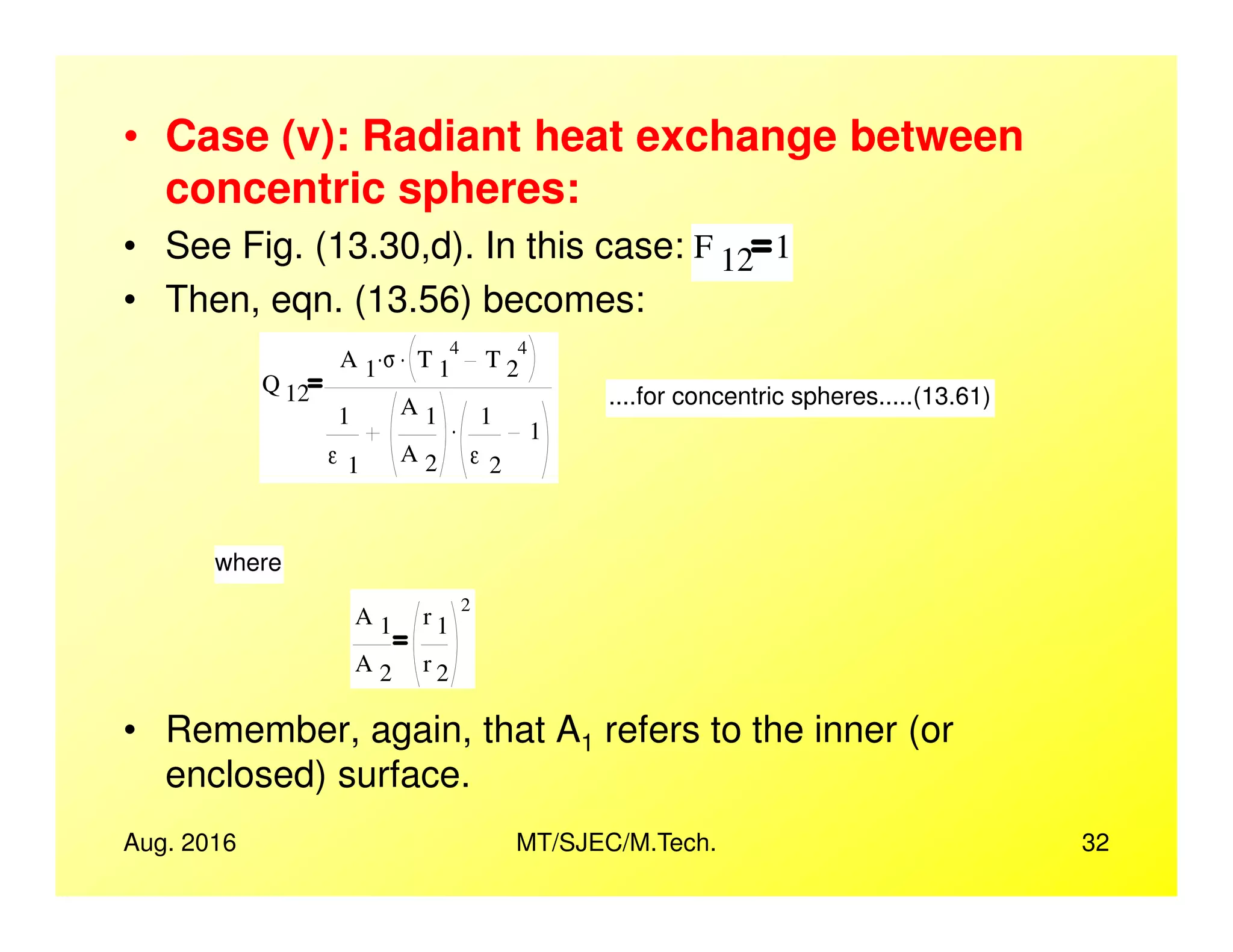 Thermal Radiation - III- Radn. energy exchange between gray surfaces | PDF
