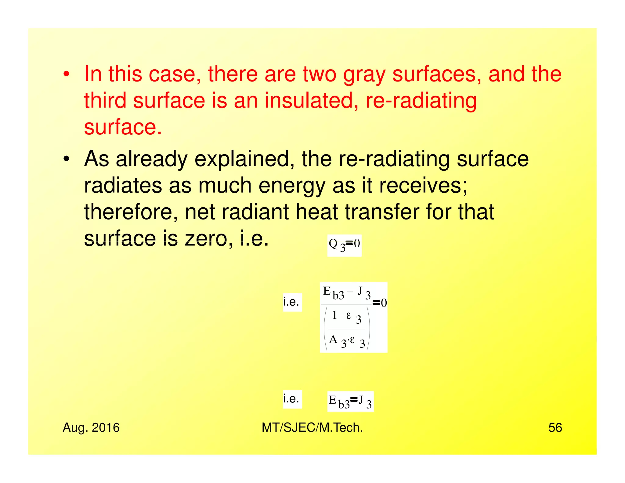 Thermal Radiation - III- Radn. energy exchange between gray surfaces | PDF
