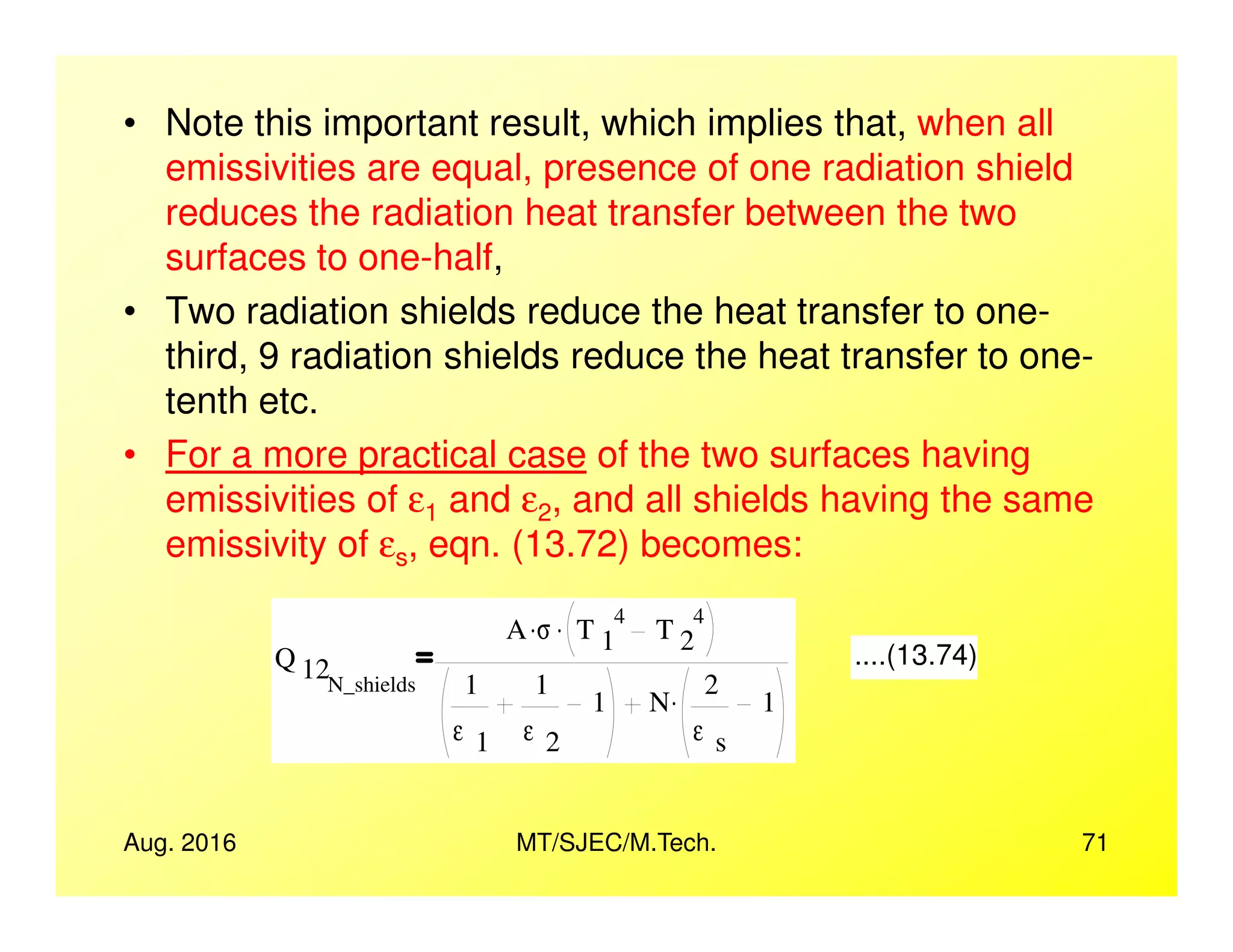 Thermal Radiation - III- Radn. energy exchange between gray surfaces | PDF