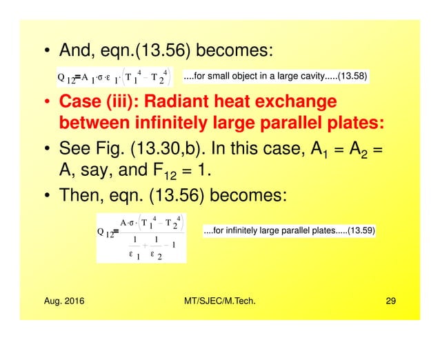Thermal Radiation - III- Radn. energy exchange between gray surfaces | PDF