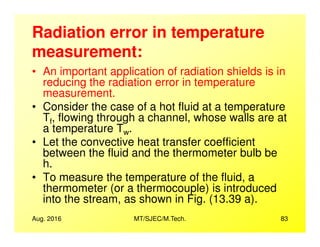 Thermal Radiation - III- Radn. energy exchange between gray surfaces | PDF