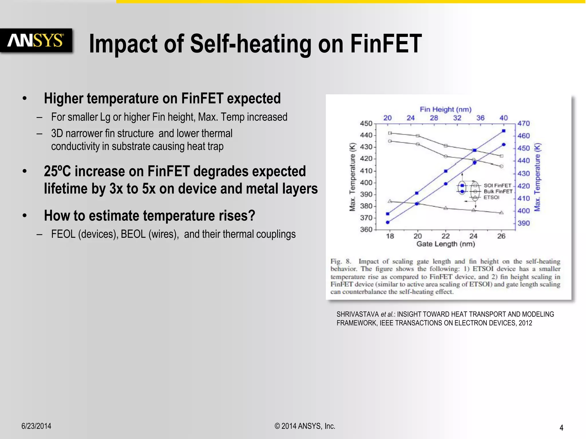 Thermal Reliability for FinFET based Designs | PDF