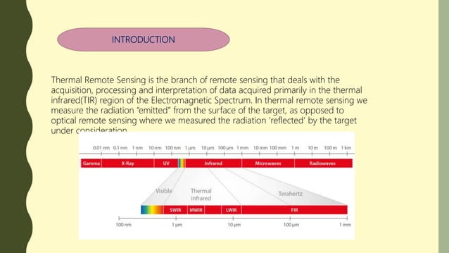 Thermal remote sensing | PPTX