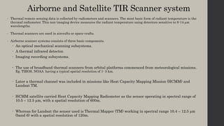 Thermal remote sensing | PPTX