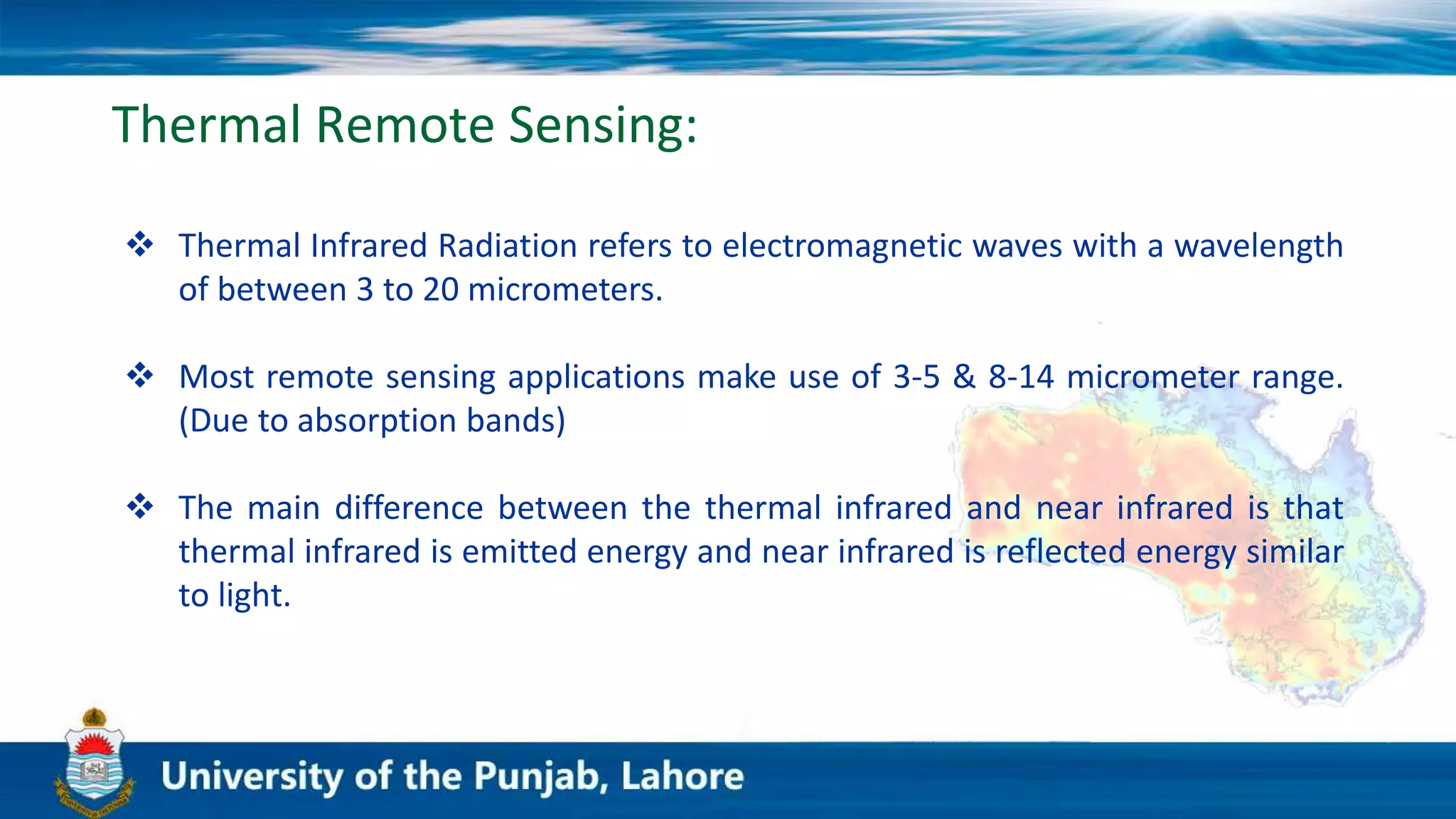 Thermal remote sensing | PPTX