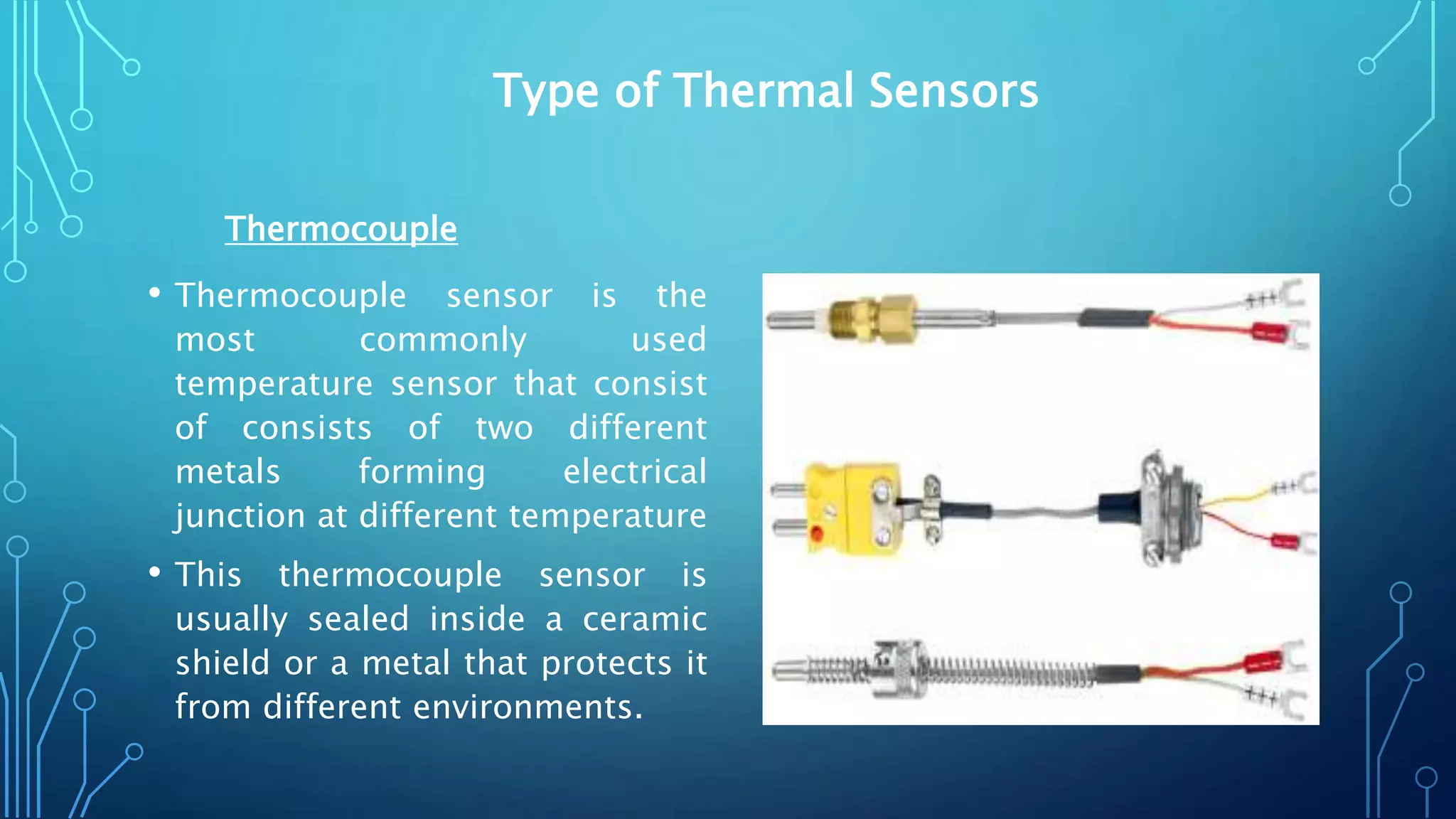 Thermal sensor and its application | PPTX