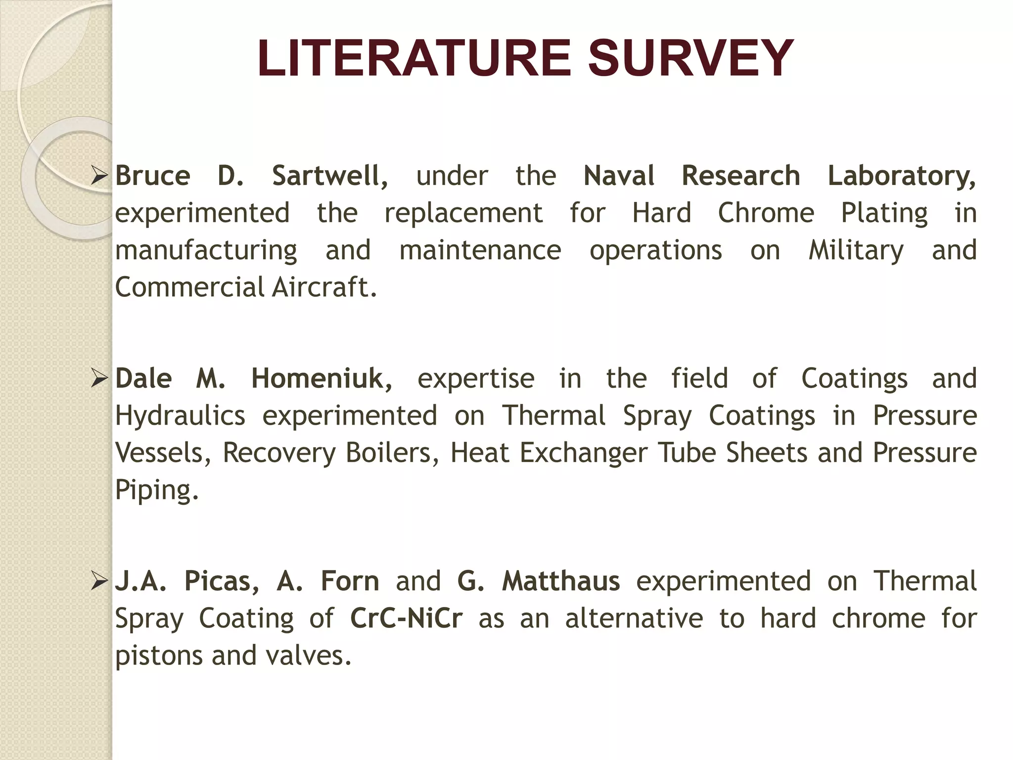 THERMAL SPRAY (TiO2) COATING - For Automobile Engine Pistons | PPTX ...