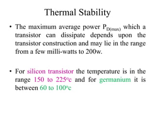 Thermal stability & bias compensation | PDF