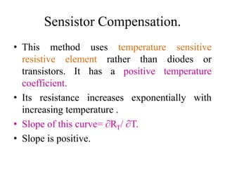 Thermal stability & bias compensation | PDF