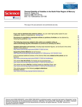 Thermal stability of_volatiles_in_the_north_polar_region_of_mercury | PDF
