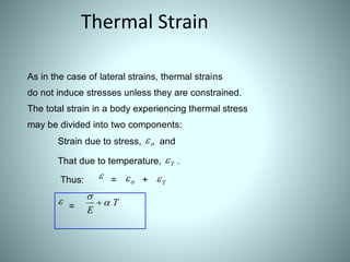 Thermal stesses | PPTX