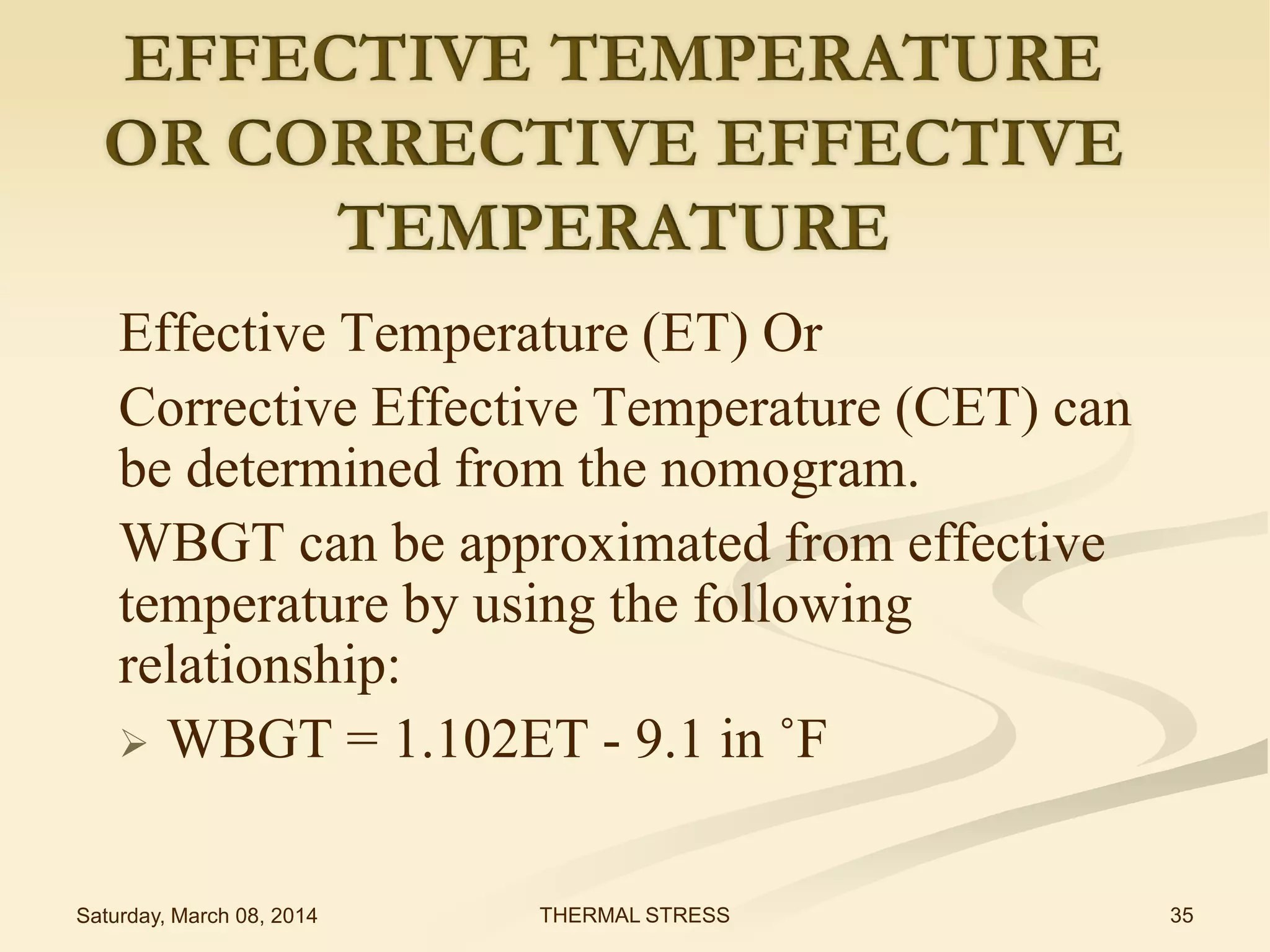 Ergonomics (Thermal stress) | PPTX