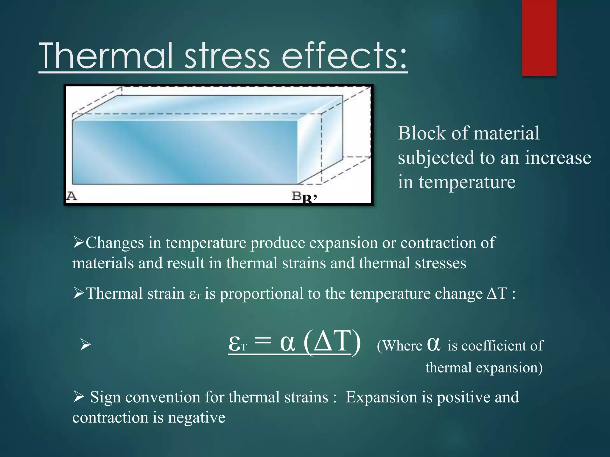 Thermal stress and strains | PPTX