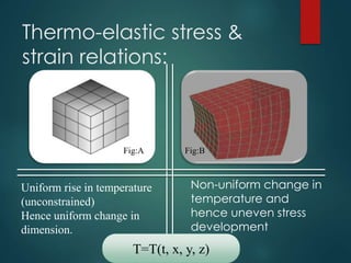 Thermal stress and strains | PPTX