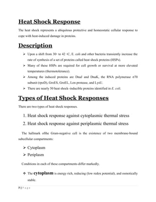Thermal Stress and the Heat Shock Response in Microbes | PDF