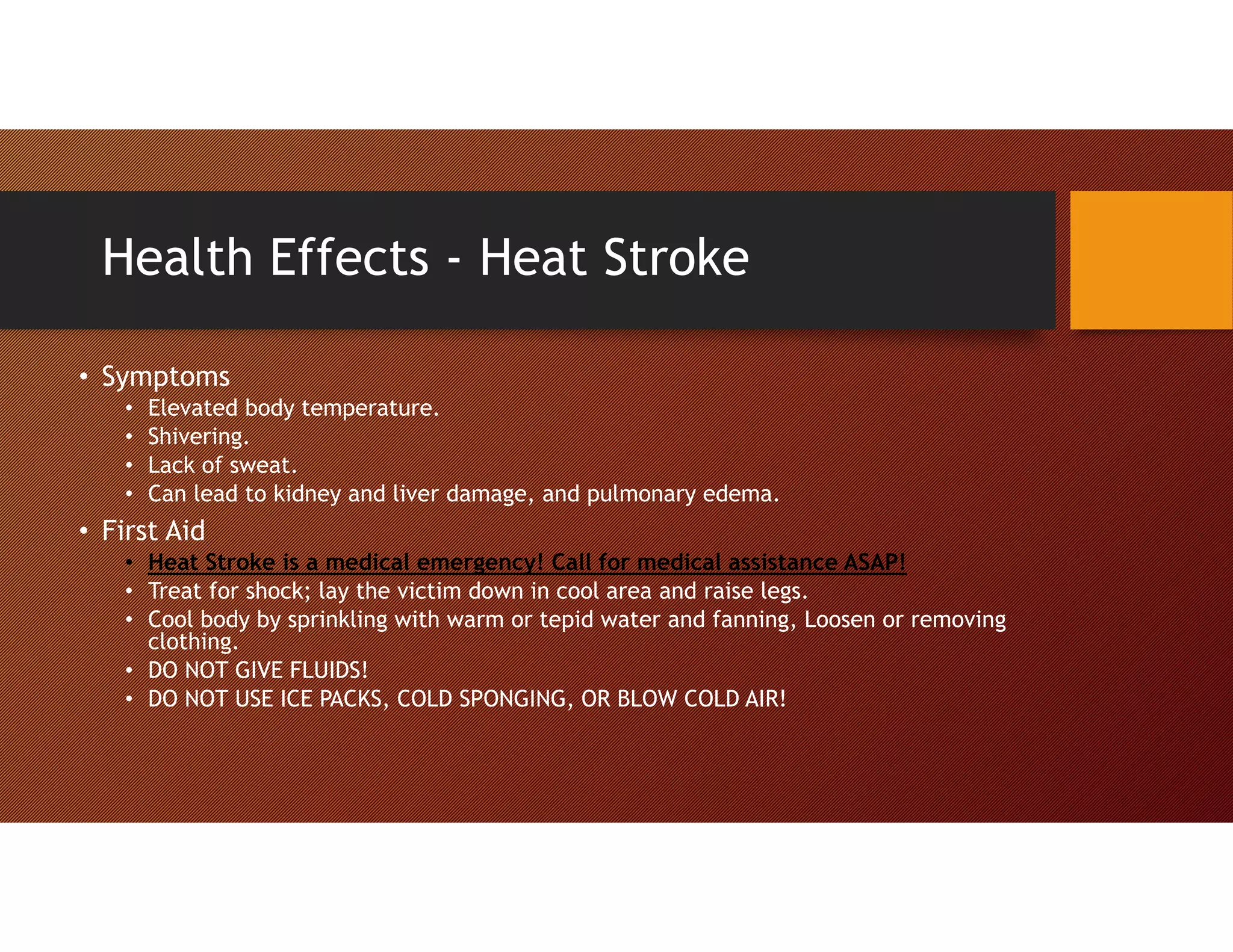 Thermal stress training initial and annual | PPT