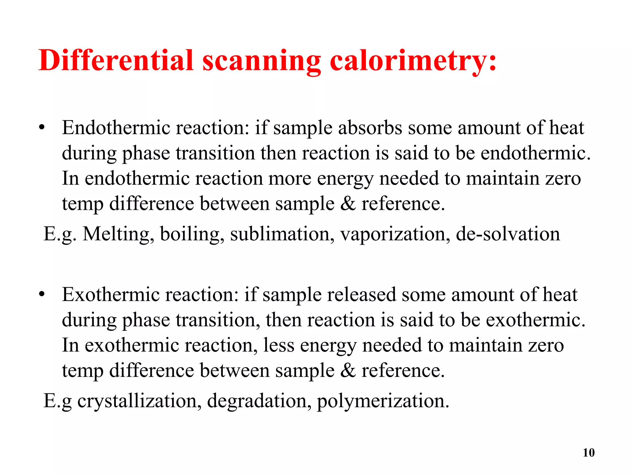 THERMAL TECHNIQUE AND DIFFERENTIAL SCANNING CALORIMETRY | PPTX