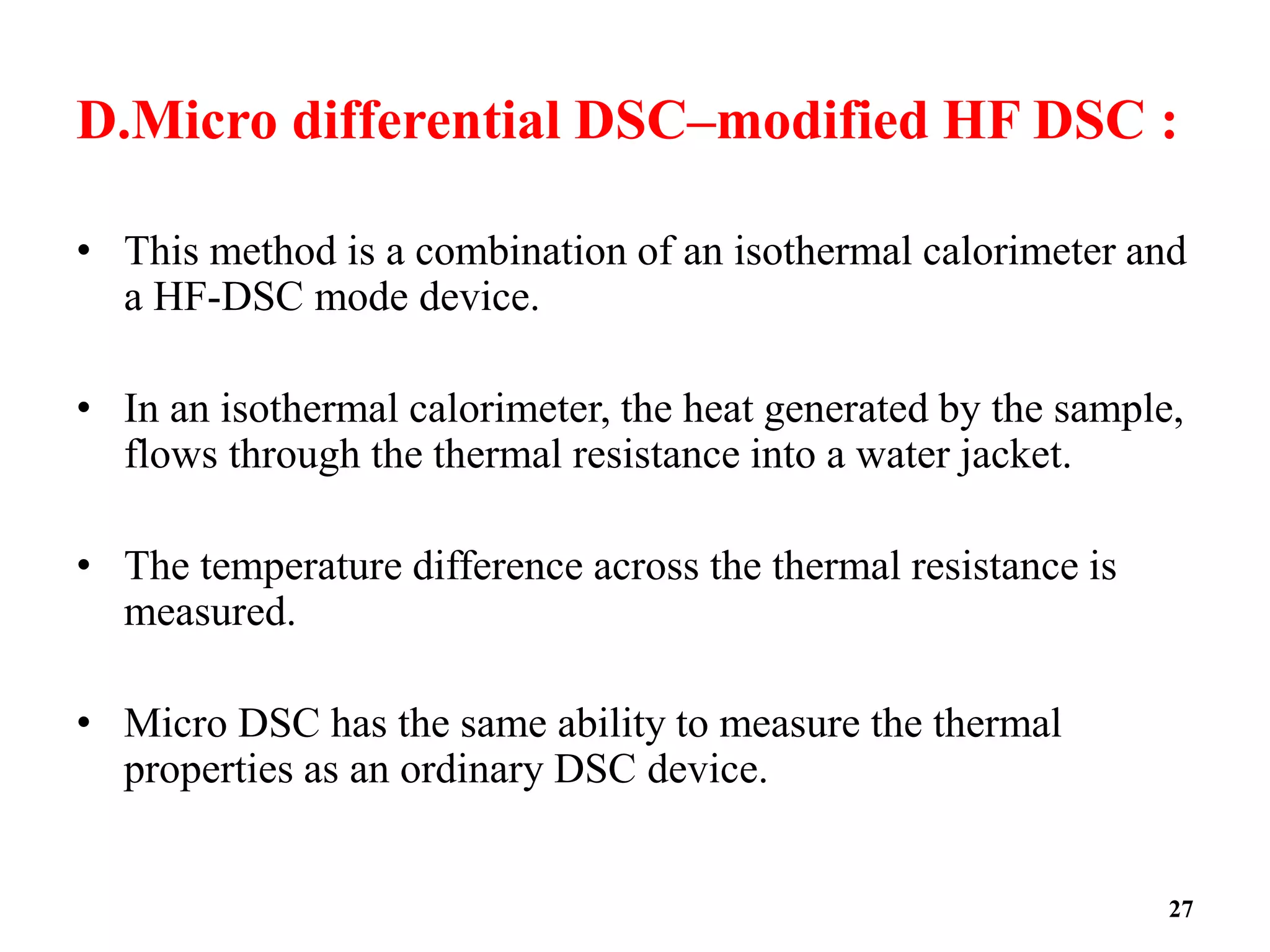 THERMAL TECHNIQUE AND DIFFERENTIAL SCANNING CALORIMETRY | PPTX