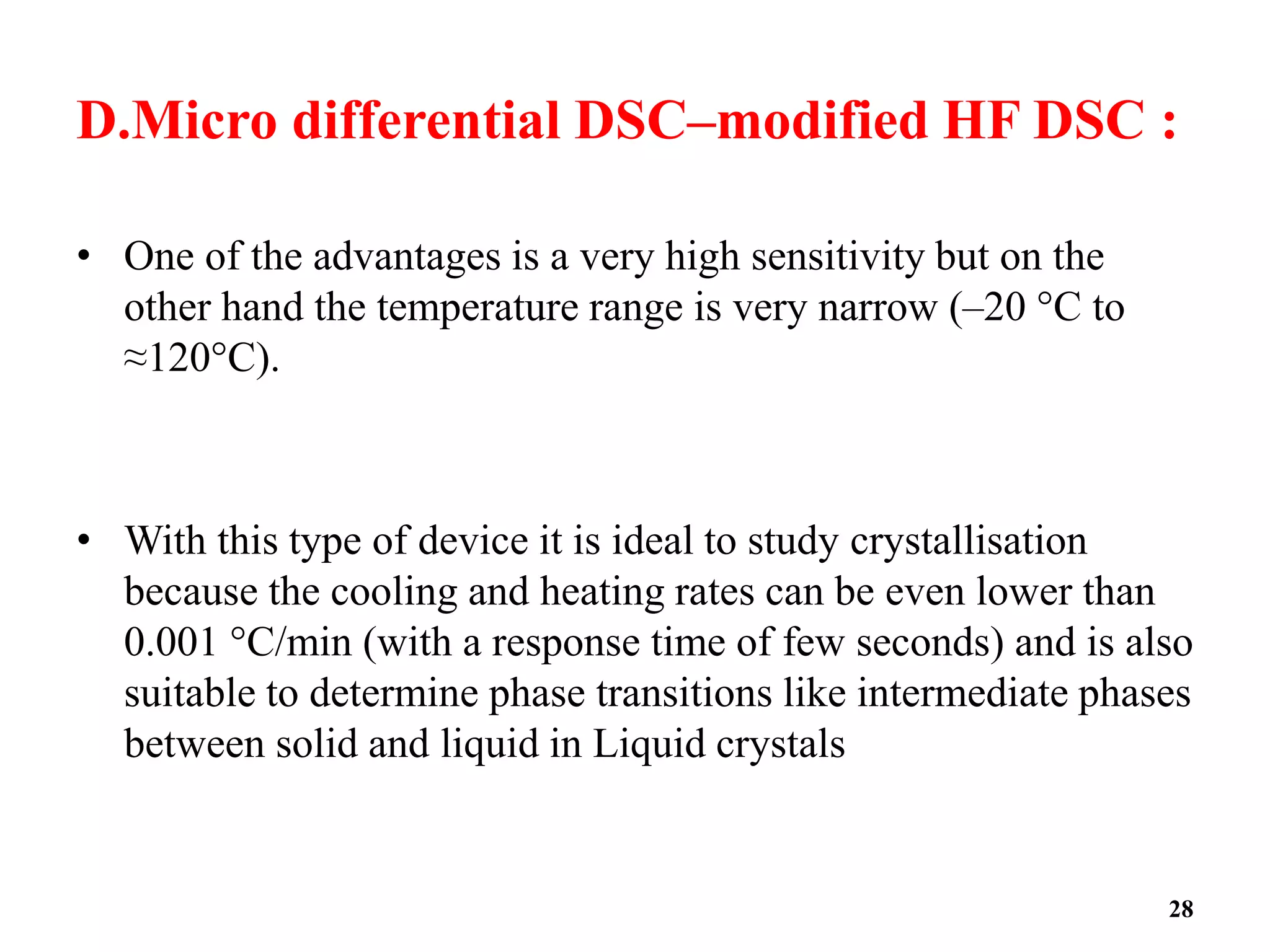 THERMAL TECHNIQUE AND DIFFERENTIAL SCANNING CALORIMETRY | PPTX | Chemistry | Science