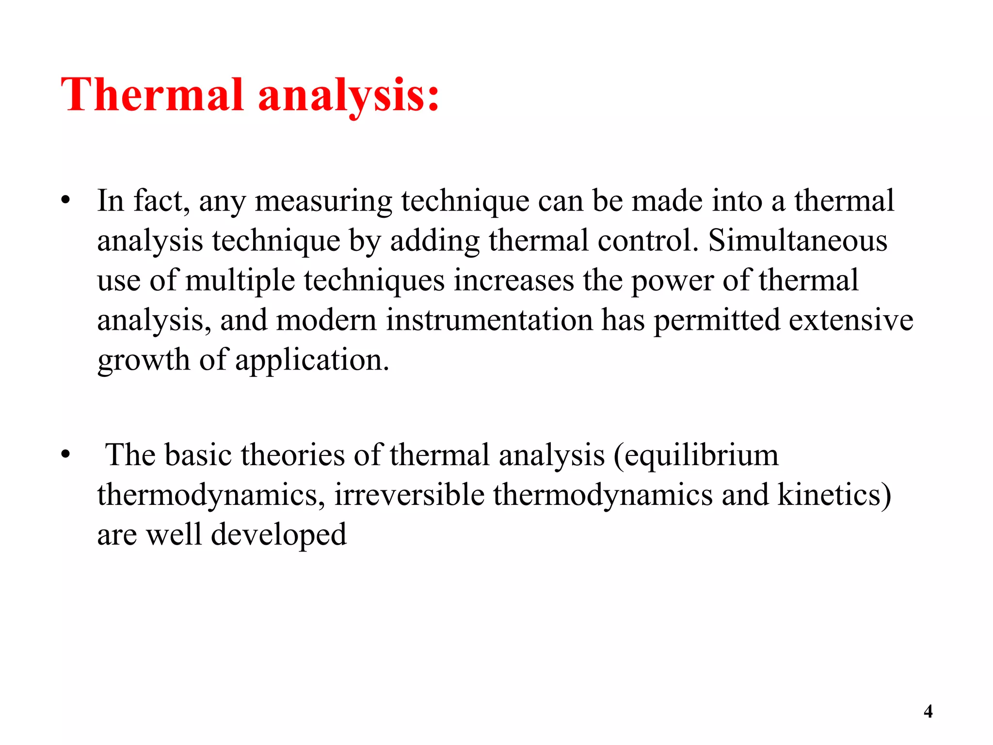 THERMAL TECHNIQUE AND DIFFERENTIAL SCANNING CALORIMETRY | PPTX