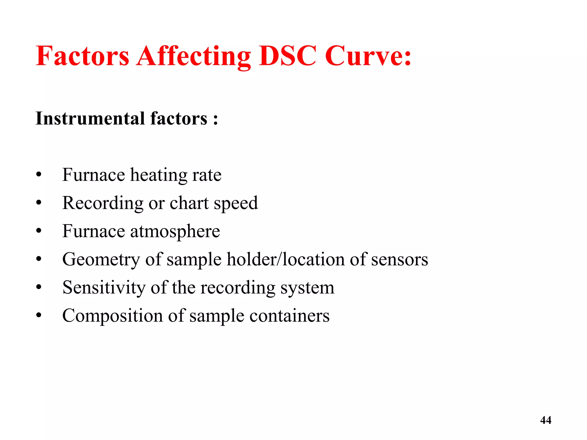 THERMAL TECHNIQUE AND DIFFERENTIAL SCANNING CALORIMETRY | PPTX | Chemistry | Science