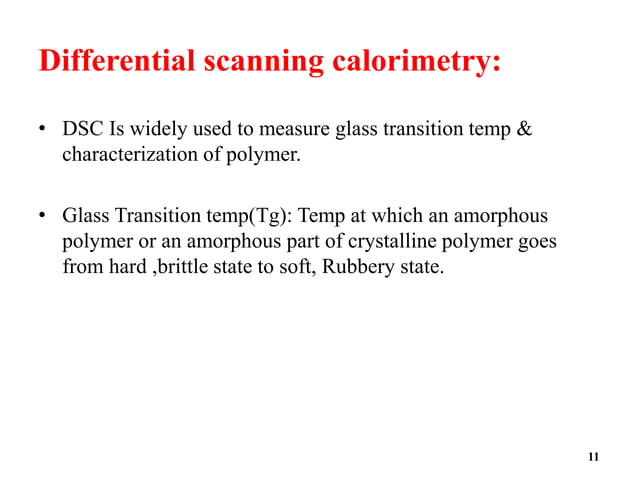 THERMAL TECHNIQUE AND DIFFERENTIAL SCANNING CALORIMETRY | PPTX | Chemistry | Science