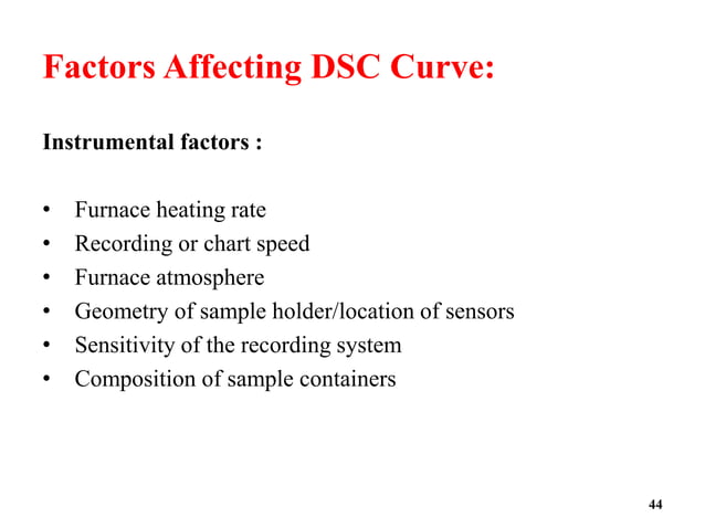 THERMAL TECHNIQUE AND DIFFERENTIAL SCANNING CALORIMETRY | PPTX | Chemistry | Science