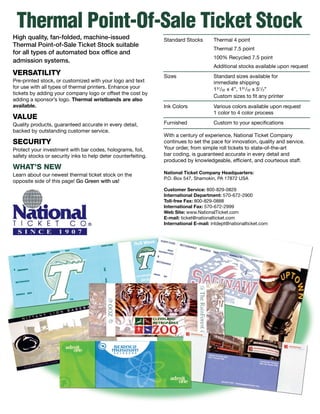 Thermal Tickets | PDF