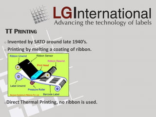 Thermal transfer printing presentation | PPTX