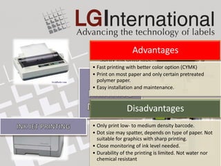 Thermal transfer printing presentation | PPTX
