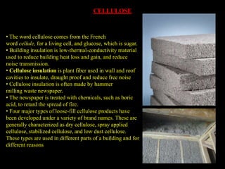 Thermal treatments on construction - Building materials | PPT
