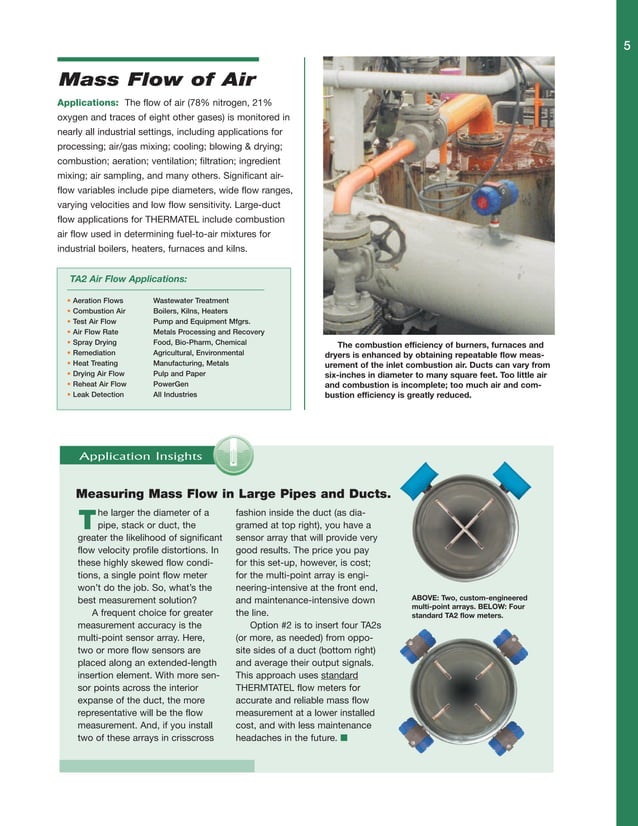 Thermal Dispersion Mass Flow Measurement | PDF
