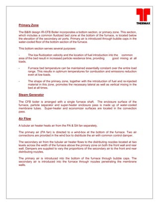 Thermax IR CFBC BOILER U BEAM TYPE | PDF