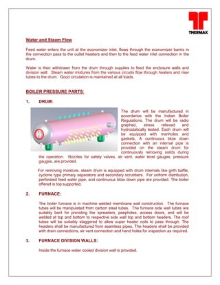 Thermax IR CFBC BOILER U BEAM TYPE | PDF