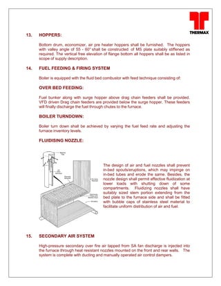 Thermax IR CFBC BOILER U BEAM TYPE | PDF