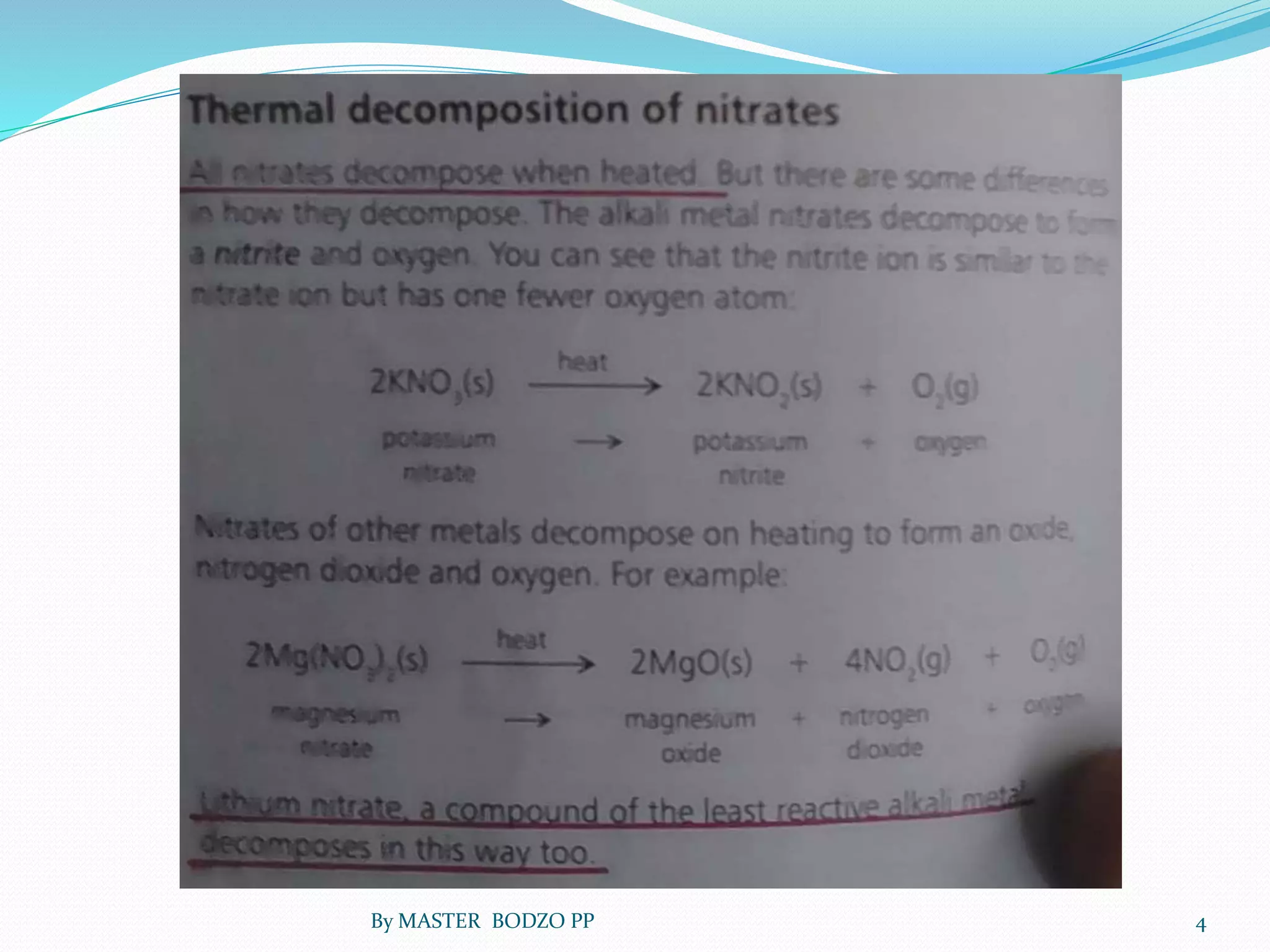 Therm decomposition to extrxn of metals | PPT