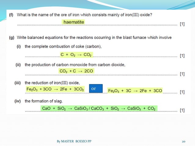 Therm decomposition to extrxn of metals | PPT