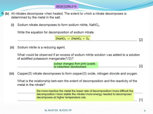 Therm decomposition to extrxn of metals | PPT