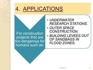 Termes - Termite inspired robots that can build for us.