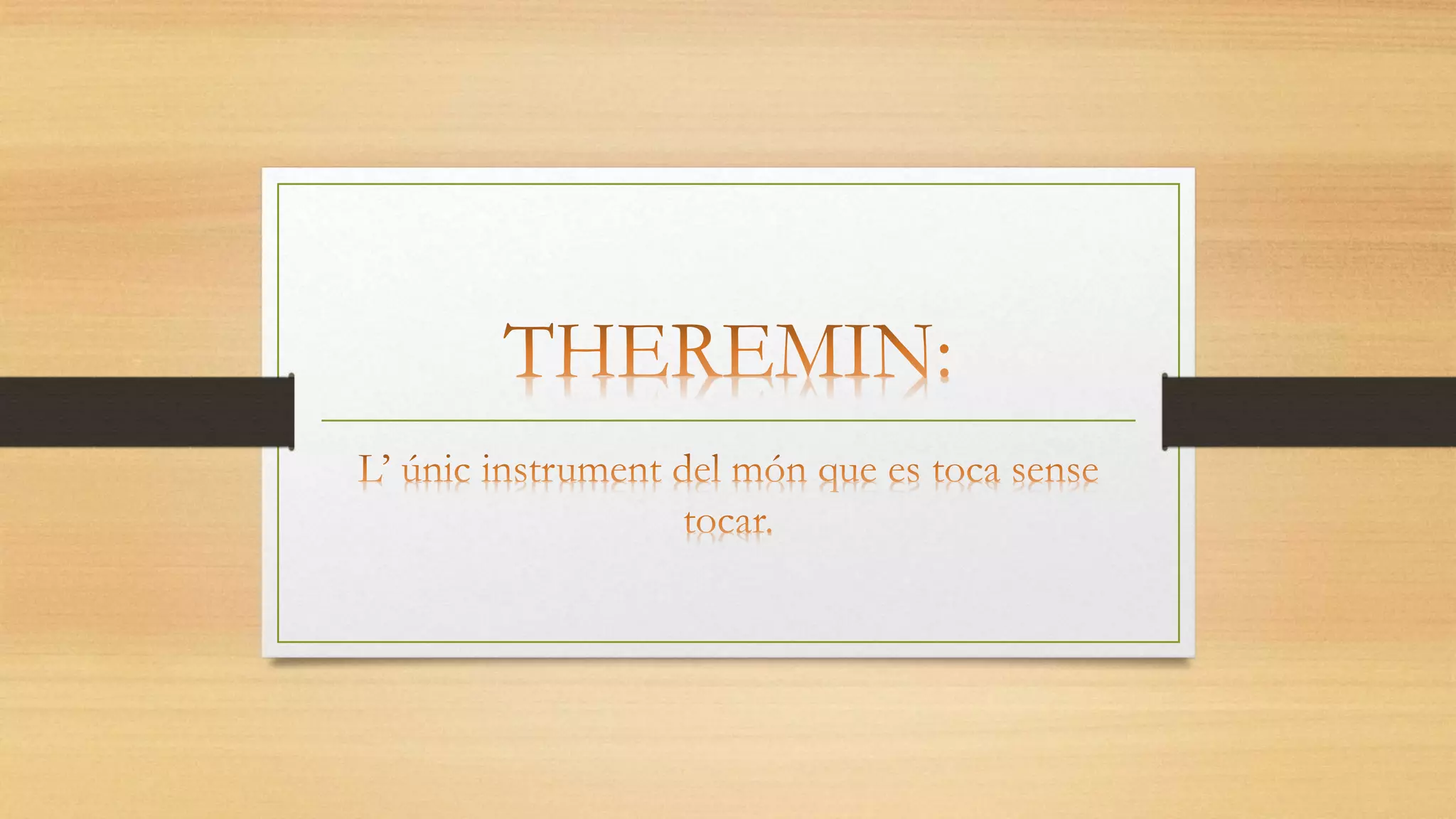 El Theremin | PPT