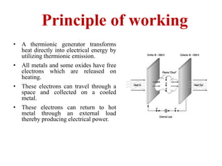 Thermionic conversion | PDF