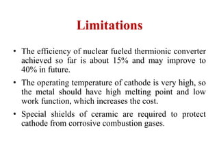 Thermionic conversion | PDF