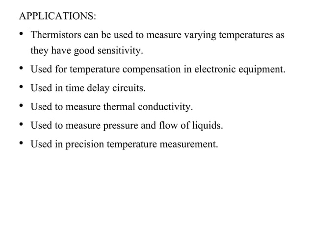 Thermistor | PPTX | Physics | Science
