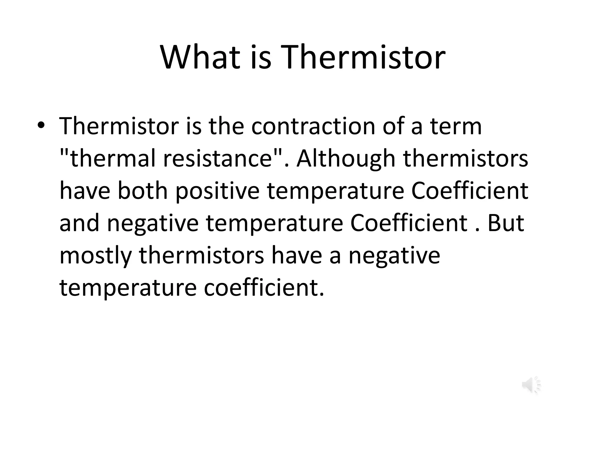 Thermistor | PPTX