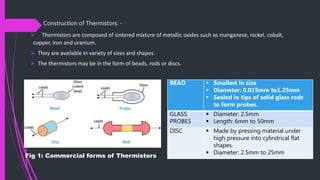 Thermistors | PPTX