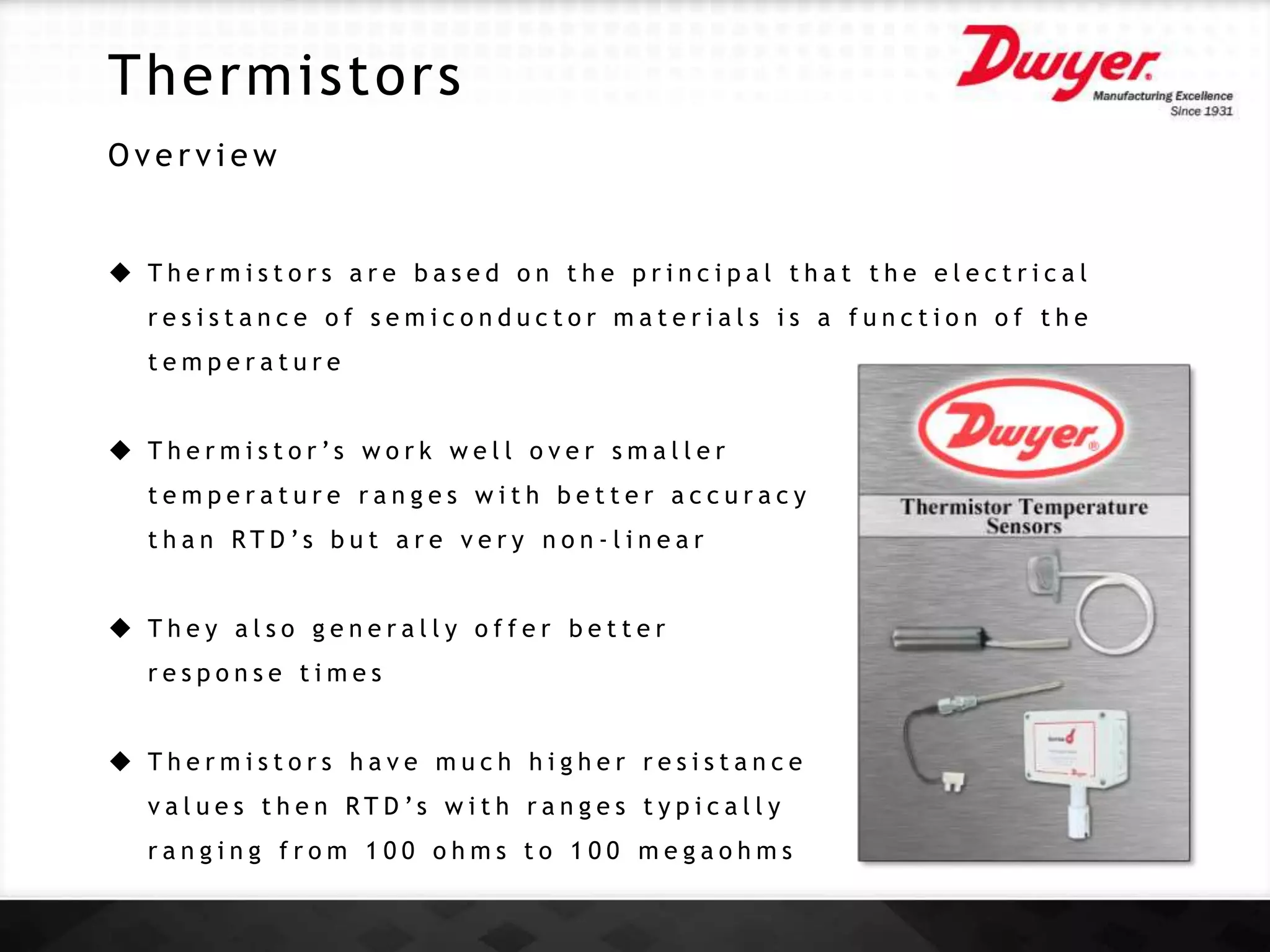 Thermistor Temperature Sensors | PPTX