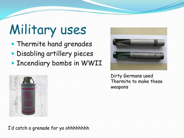 Thermite reactions | PPTX | Chemistry | Science