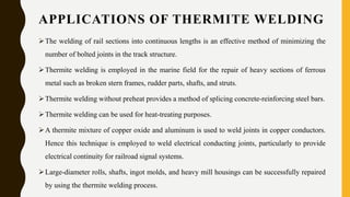 Thermite welding | PPTX